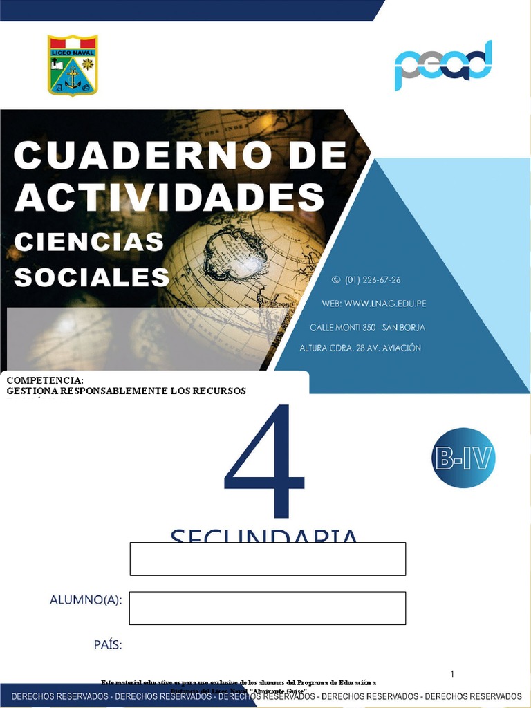 CC - Ss C.A IV Bim Comp - Gestiona Responsablemete Los Recursos Economicos | PDF