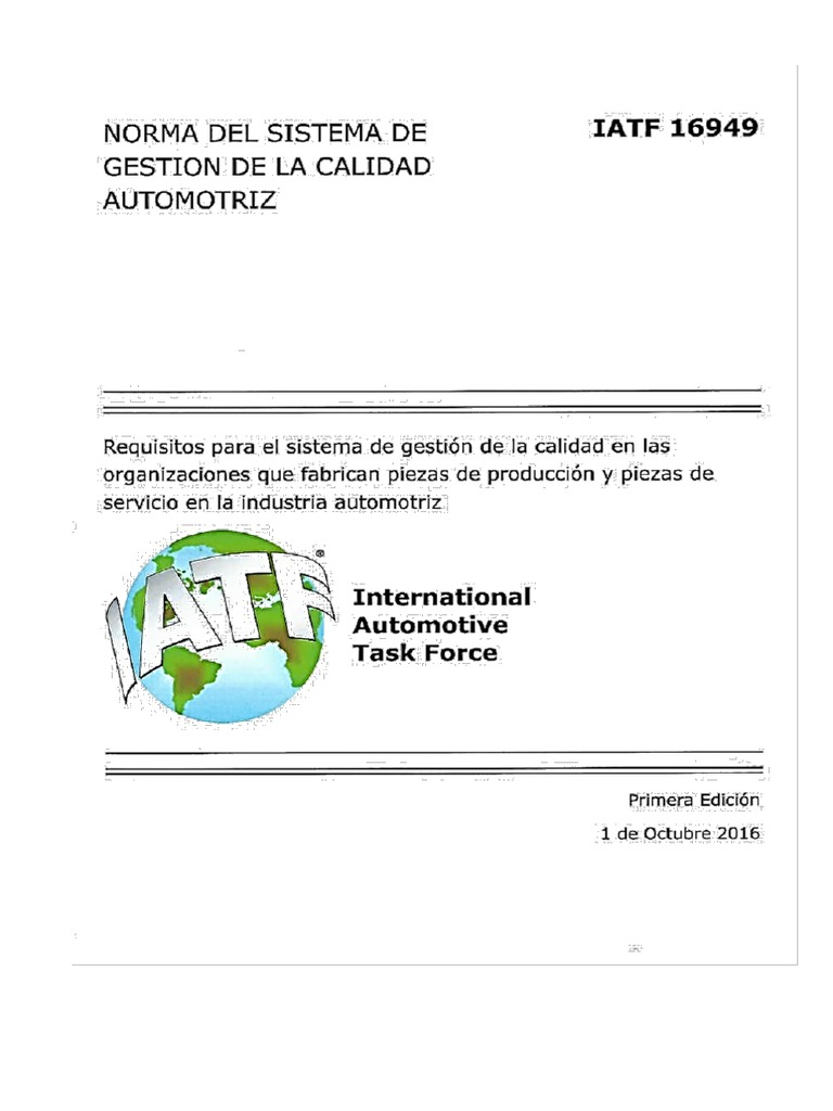 IATF 16949 Español | PDF