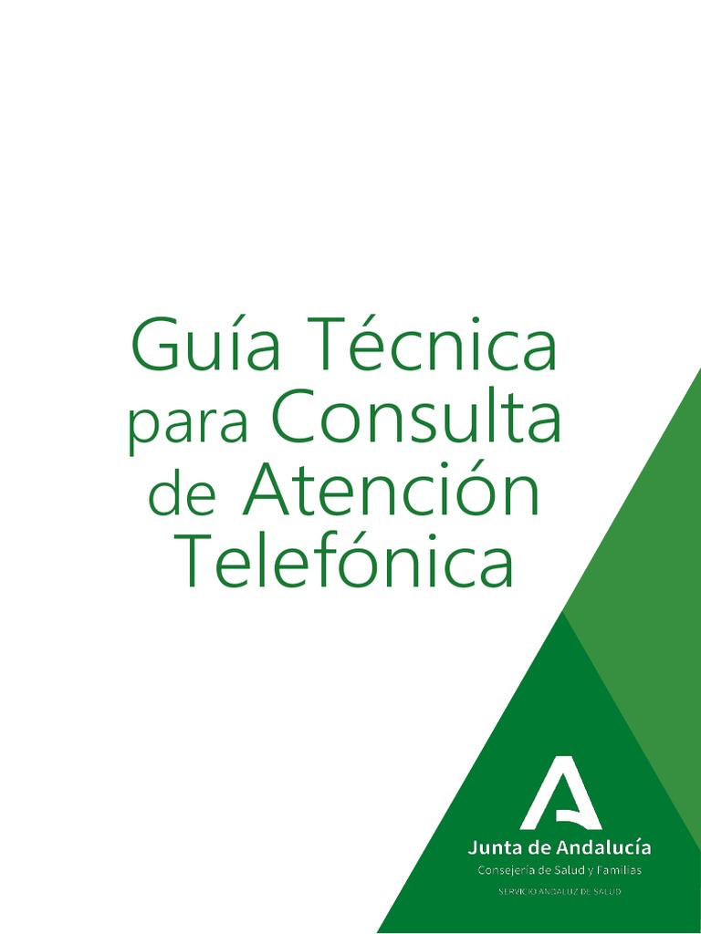 Guia Consulta Telefónica Junta De Andalucía Descargar Gratis Pdf