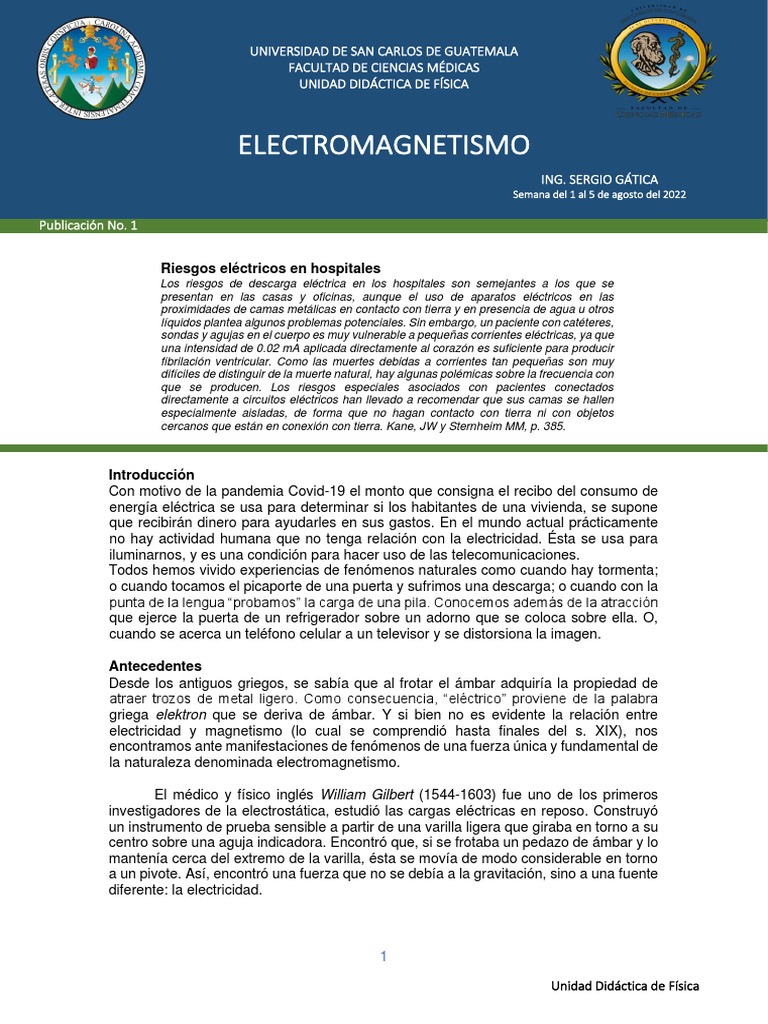 Electromagnetismo | PDF | Carga eléctrica | Electricidad