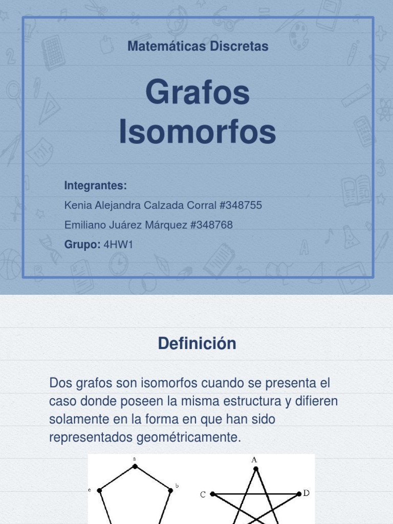 Grafos Isomorfos | Descargar gratis PDF | Vértice (teoría de grafos ...