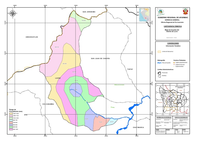 Mapas de Isoyetas Lucre | PDF