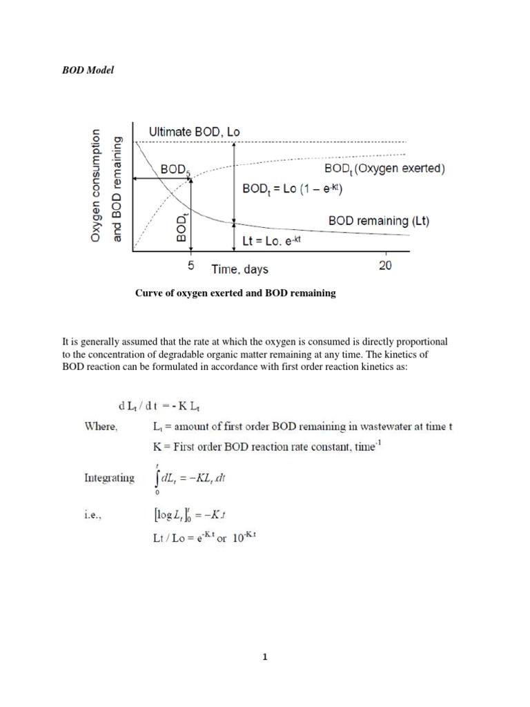 Topic 4.2 BOD Model and Oxygen Sag Curve | PDF | Sewage | Water