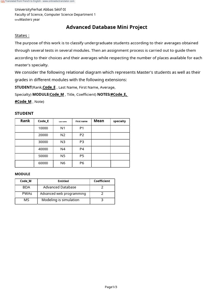 Advanced Database Mini Project: States | PDF | Computer Science | Data ...