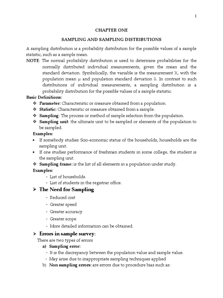 Statistics c.1 | PDF | Standard Error | Sampling (Statistics)