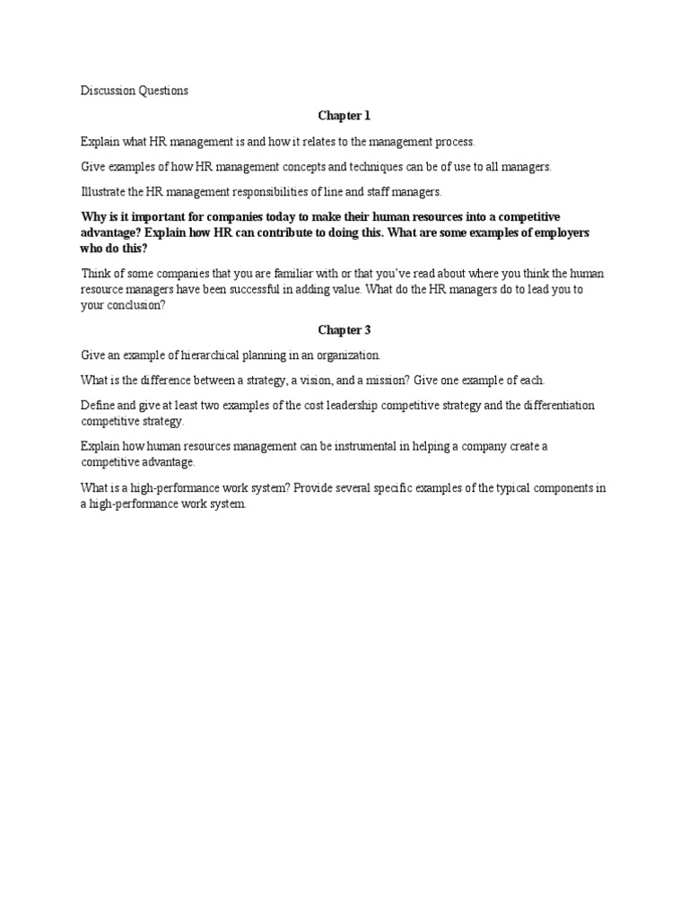 HRM Questions | PDF | Business