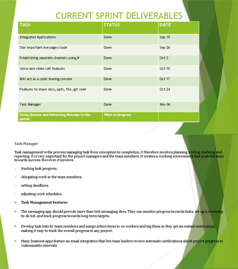 Current Sprint 3 Deliverables-2 | PDF