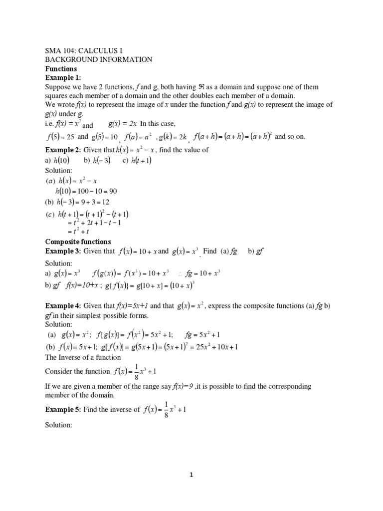 Calculus I | PDF | Teaching Methods & Materials