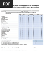 Post Concussion Test PCSS PDF | PDF | Concussion | Nervous System