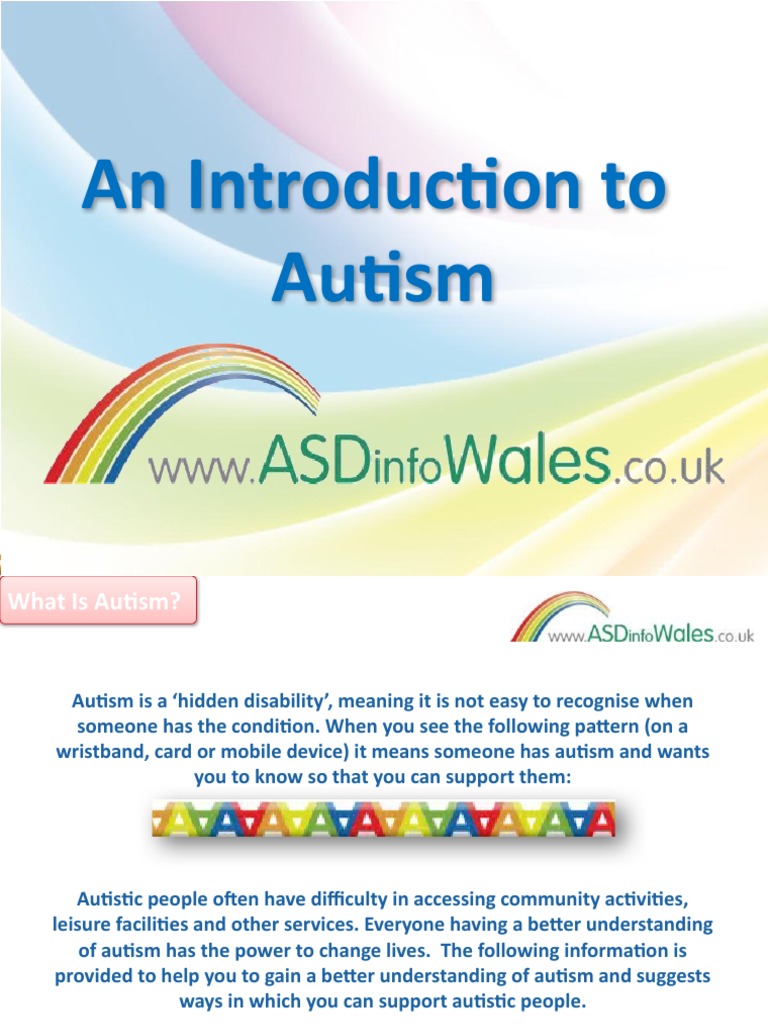 An Introduction To Autism | PDF | Autism | Autism Spectrum