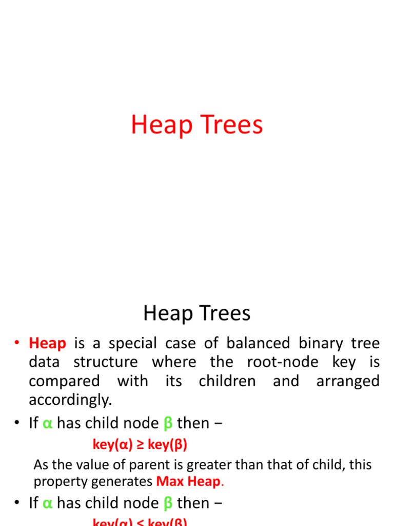 Heap Trees | PDF Heap Trees | PDF