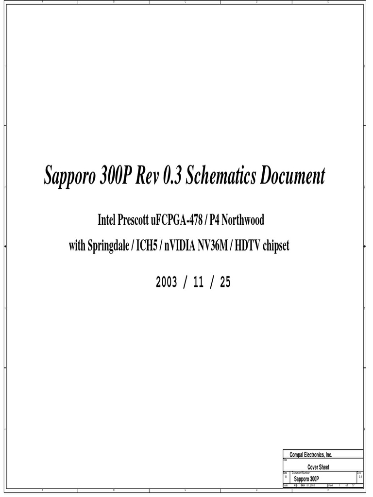 Sapporo 300P Rev 0.3 Schematics Guide | PDF | Digital Electronics ...