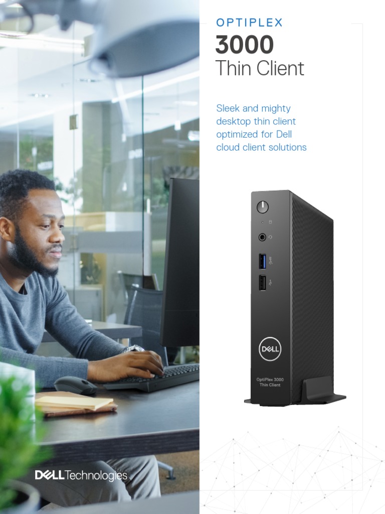 Optiplex 3000 Thin Client Spec Sheet | PDF | Solid State Drive | Usb