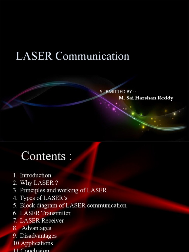 Laser Communication | PDF | Laser | Laser Diode