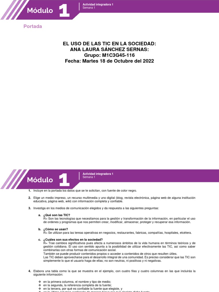El Uso De Las Tic En La Sociedad Pdf Tecnología De Información Y