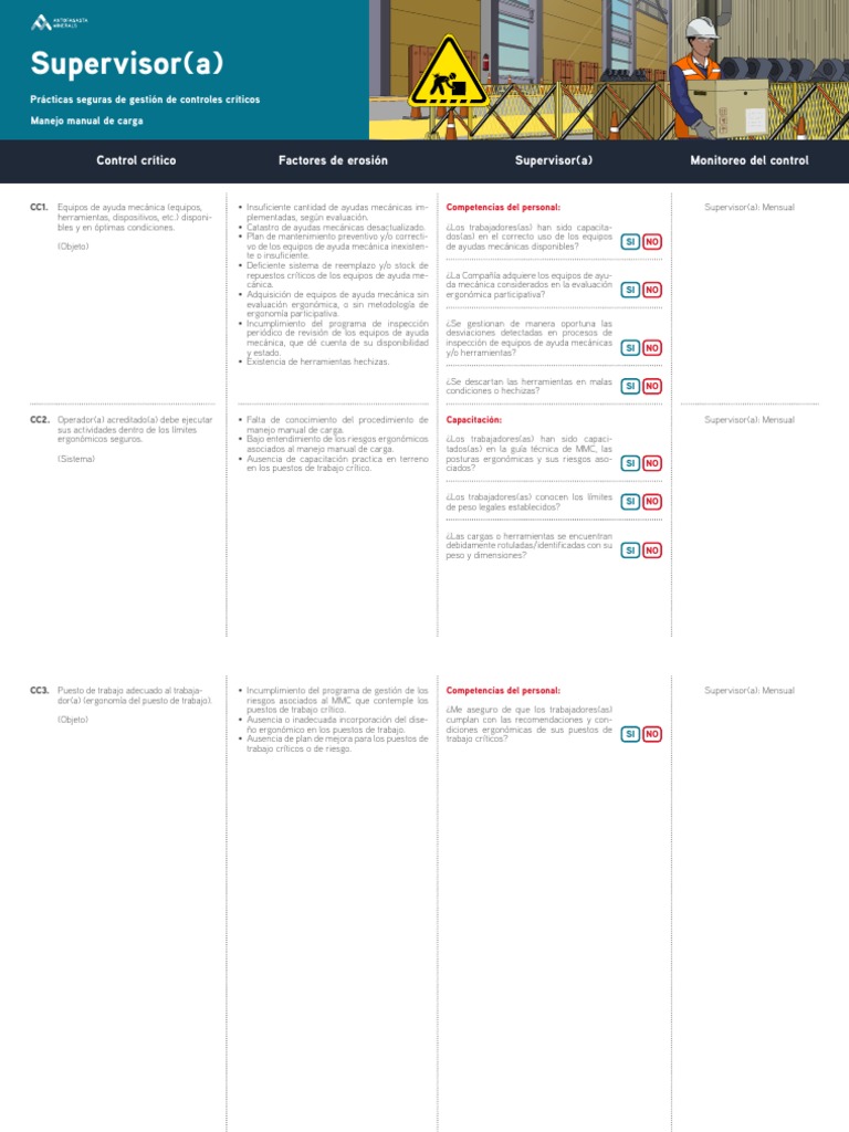 PSGCC - Manejo Manual de Carga-Supervisor | PDF