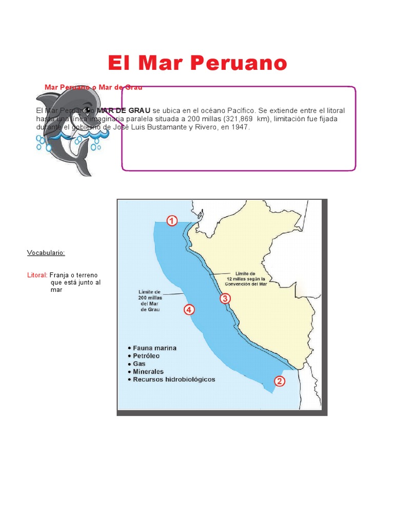 El Mar Peruano Tarea | PDF | Mar | Perú