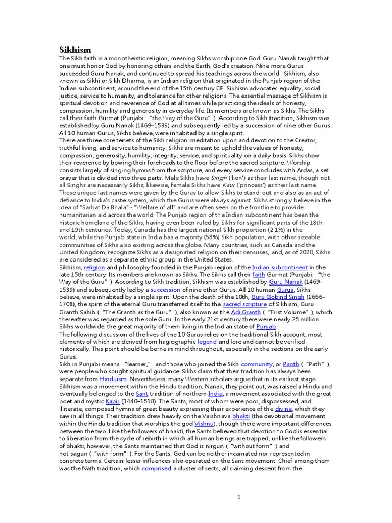 Sikhism Download Free Pdf Guru Granth Sahib Guru Nanak