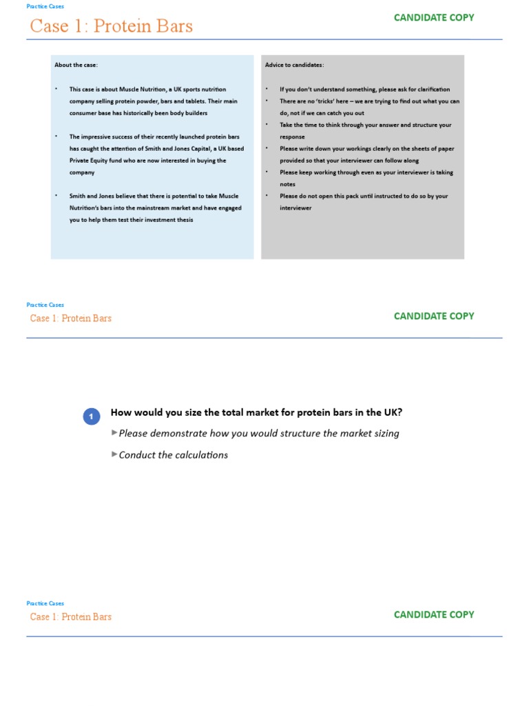 EYP Practice Case - Protein Bar | PDF | Healthy Diet | Dieting