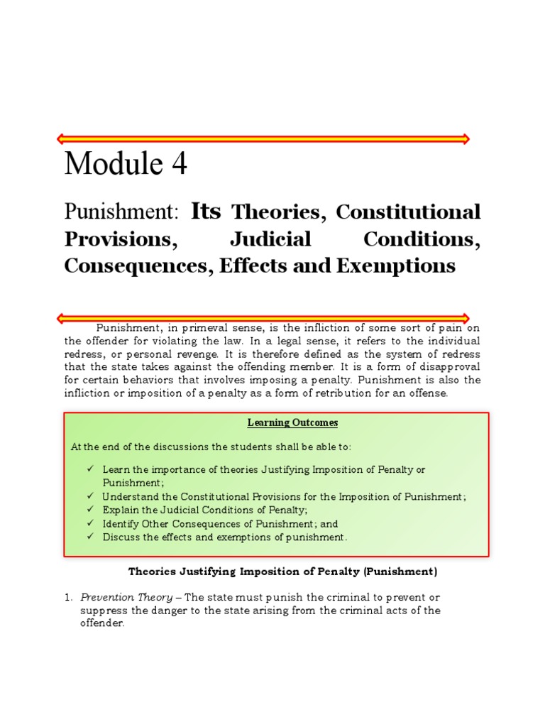 Theories and Effects of Punishment | PDF | Career & Growth