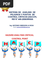 Haccp Infografia Historia | PDF | Análisis de Riesgo y Puntos Críticos de Control | Comida y bebida