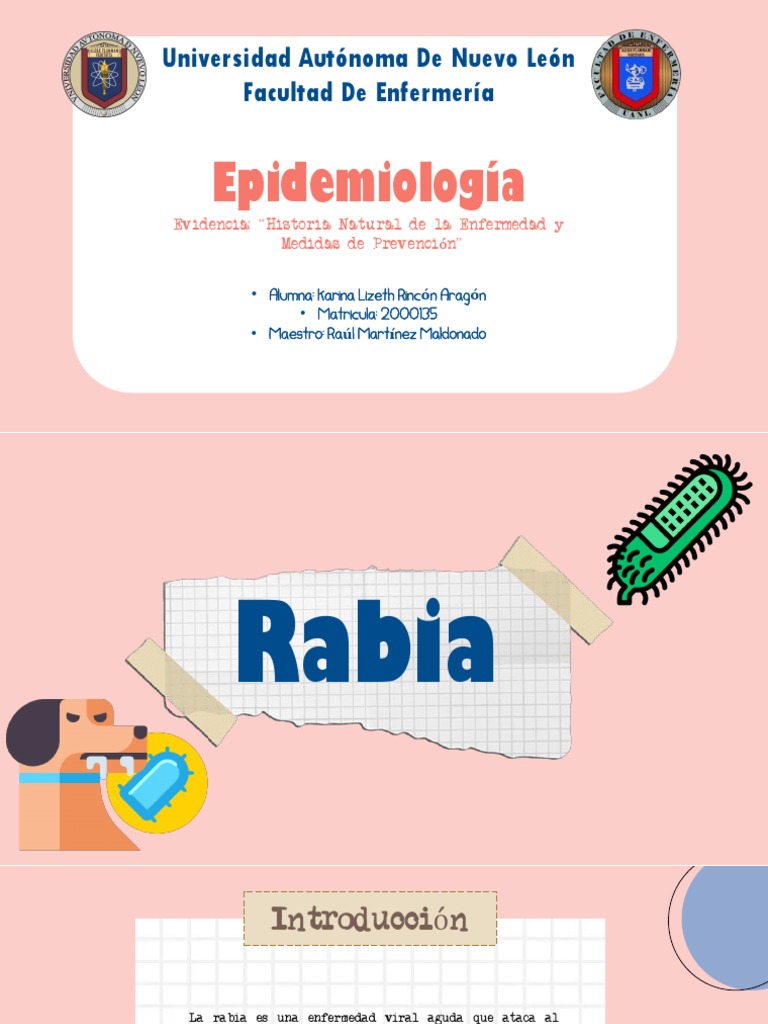 Ev EPI ENFERMEDAD - RABIA | PDF | Rabia | Salud pública