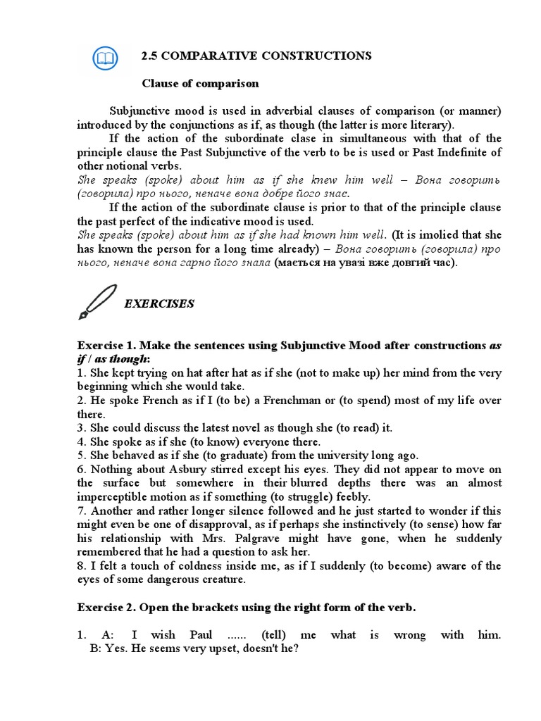 Clause of Comparison | Download Free PDF | Linguistics | Grammar