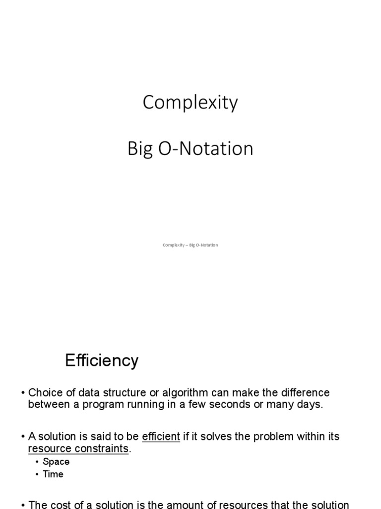 Big O | PDF | Time Complexity | Computational Complexity Theory