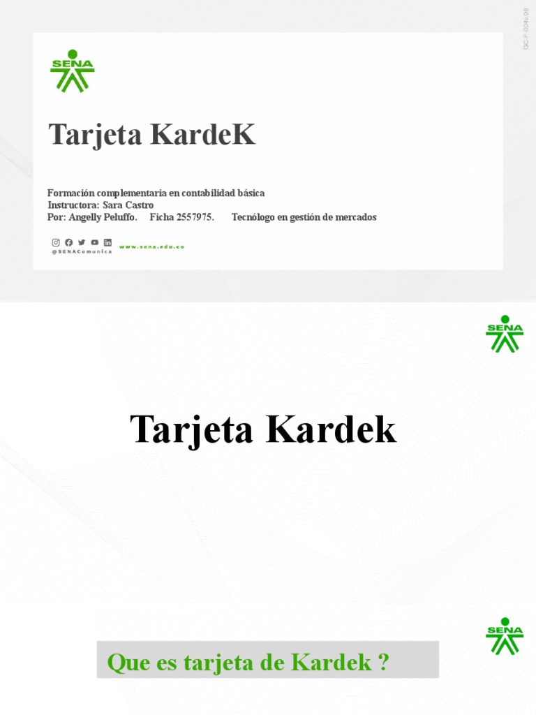 Tajeta Kardek | PDF | Inventario | Bienes