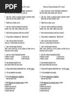Slovesá - Tematický Test | PDF