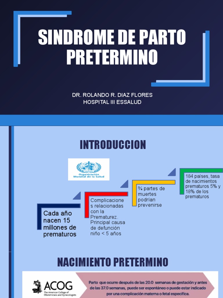 Trabajo de Parto Pretermino | PDF | Parto prematuro | Parto