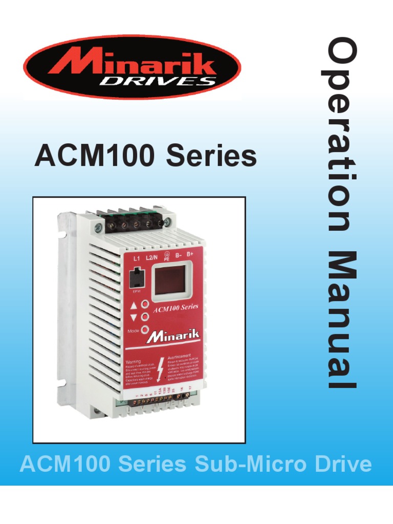 Minarik Manual 250-0362 | PDF | Electrical Wiring | Relay