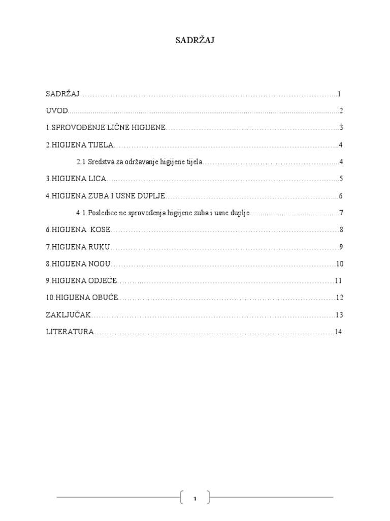 Lična Higijena | PDF