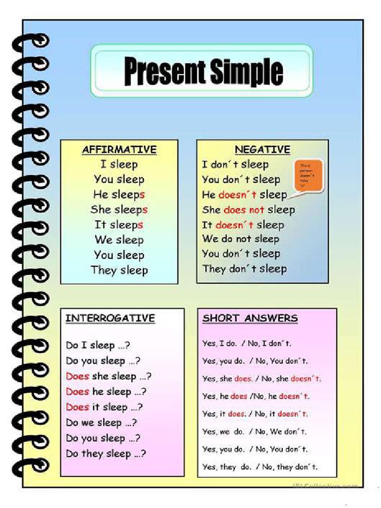 Prezent Simple | PDF