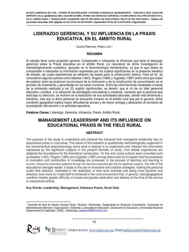 Ed.40 (41-54) - Quiaro Pedro Articulo Id541 | PDF | Liderazgo ...