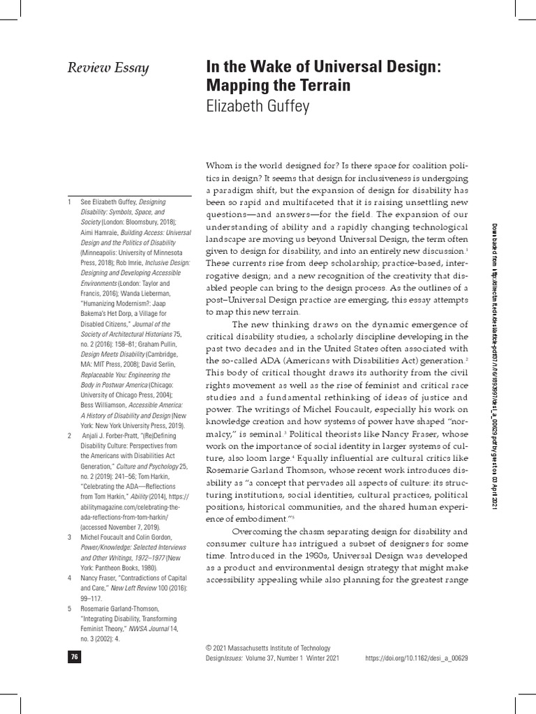 2021 Universal Design Guffey | PDF | Disability