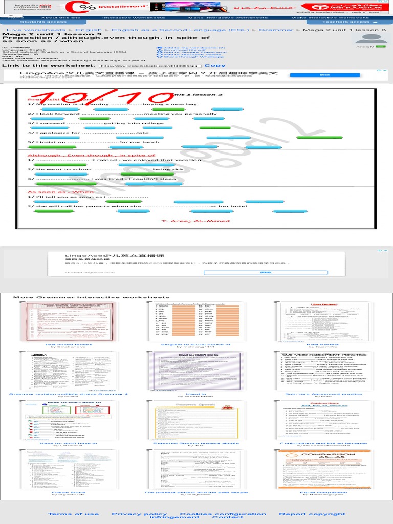 Mega 2 Unit 1 Lesson 3 Worksheet | PDF | English Language | English As A Second Or Foreign Language