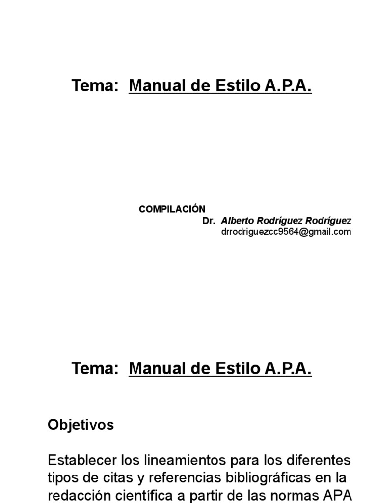 MANUAL APA 6ta Ed | PDF | Estilo apa | Citación
