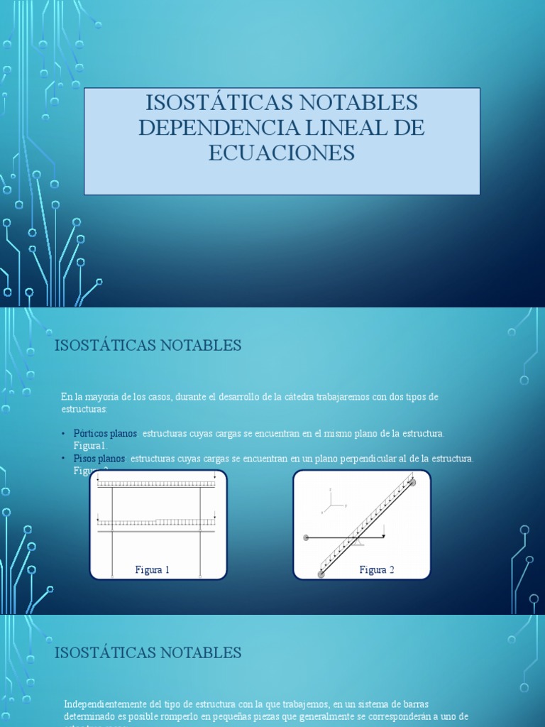 Estructuras Isostáticas - A | PDF | Ecuaciones | Linealidad