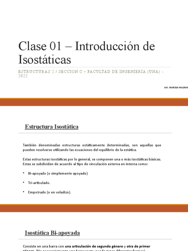 Estructuras Isostáticas - C | PDF | Ecuaciones | Matemáticas Aplicadas