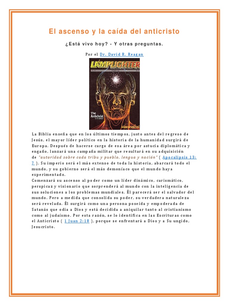 El Ascenso y La Caída Del Anticristo | PDF | antecristo | Satán