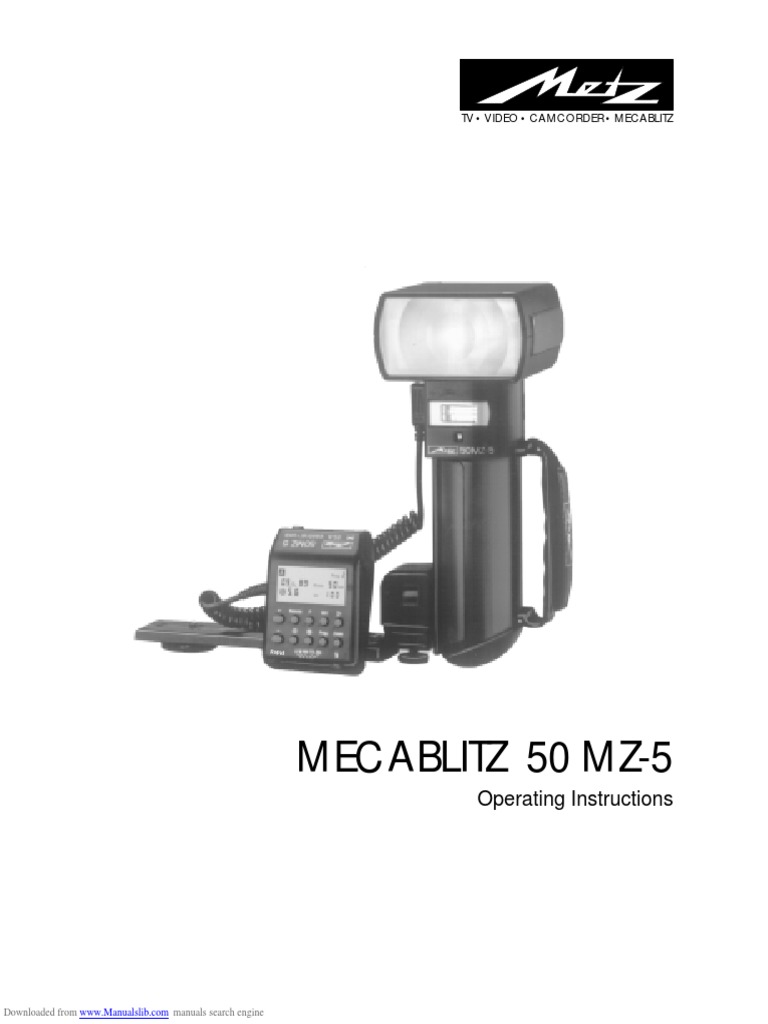 Mecablitz 50 mz5 | PDF | Flash (Photography) | Camera