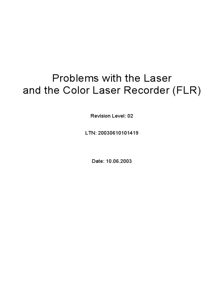 Laser Problems Agfa Dlab | PDF | Color | Laser