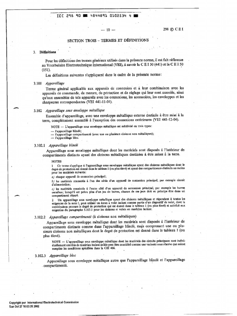 IEC 60298-1990 Parte2 | PDF