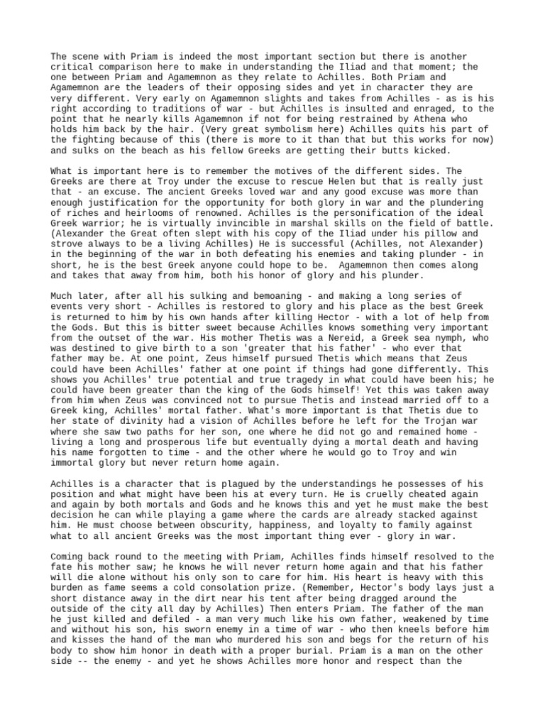 Understanding Achilles | PDF | Achilles | Iliad