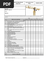 Eot Crane Inspection Checklist | PDF