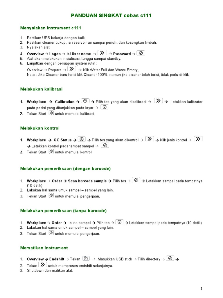 c111 Short Guide | PDF