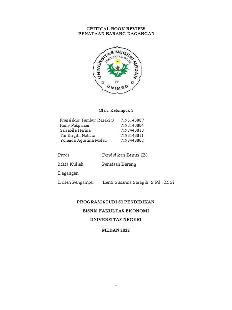 CBR Kel 2 - Penataan Barang Dagang | PDF