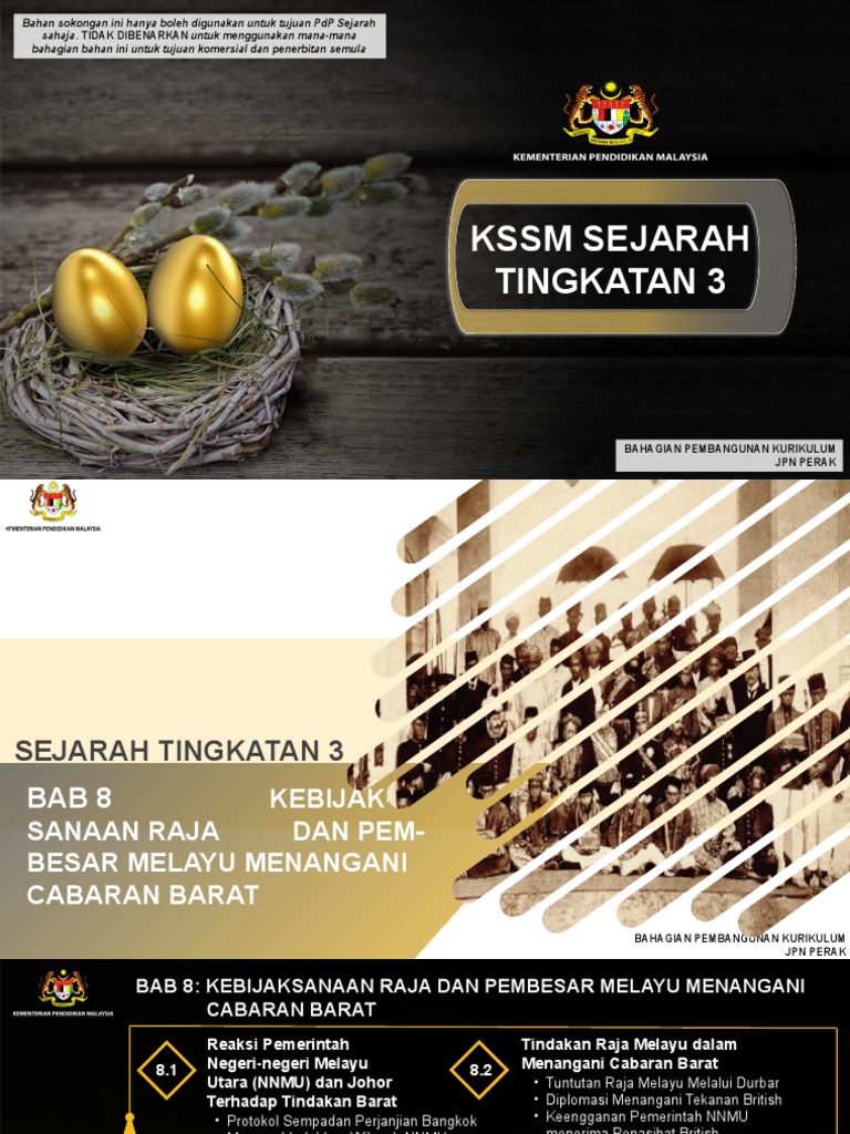 KSSM Sejarah Tingkatan 3 Bab 8 | PDF