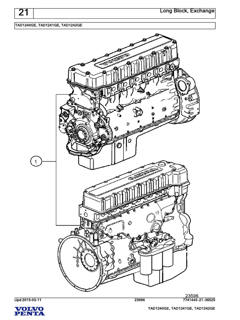 Parts Tad1240ge Tad1241ge Tad1242gepdf | PDF | Piston | Mechanical ...
